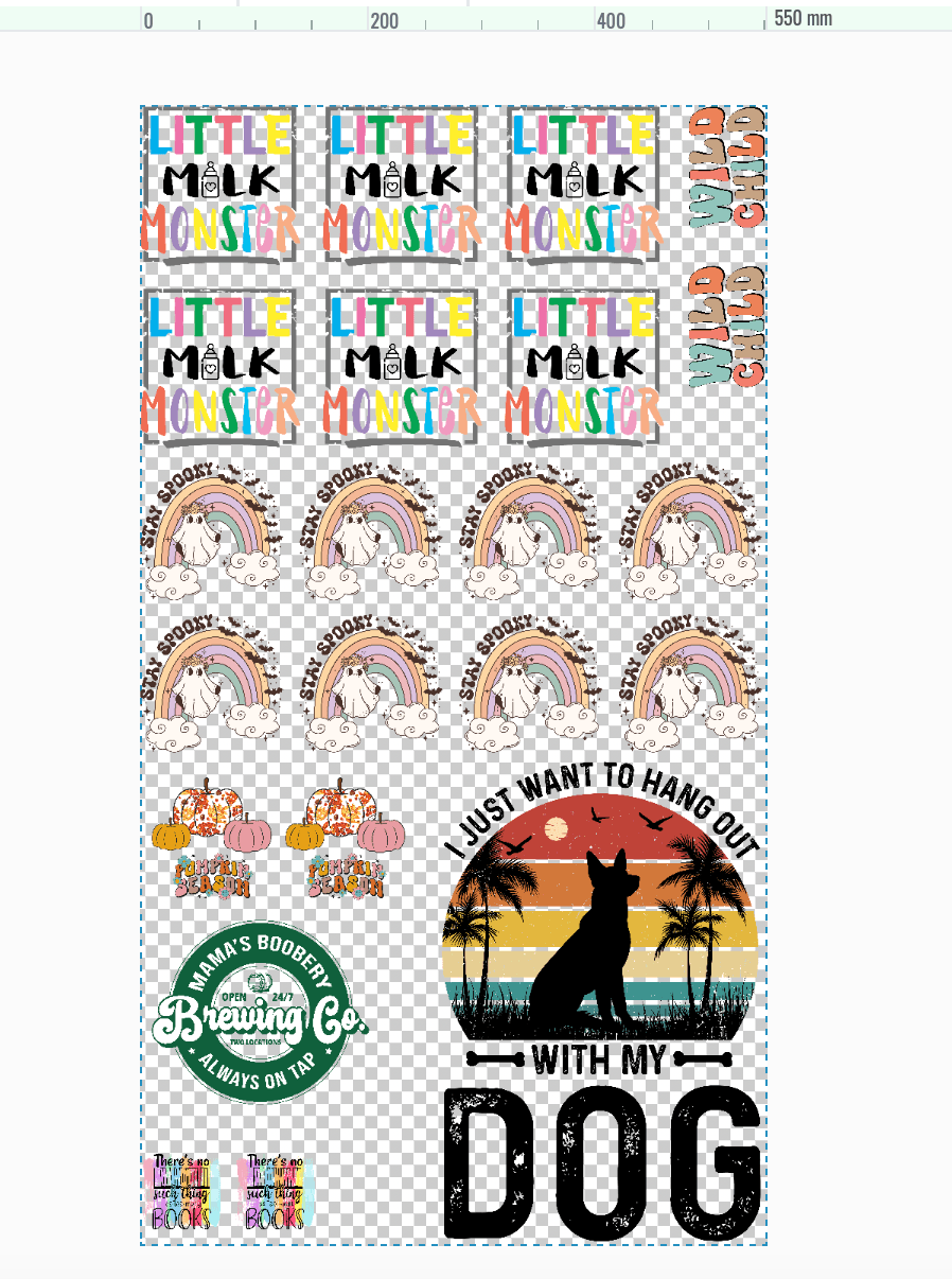 DTF Gang Sheet Builder 1 Meter Sheets – DTF Printing UK
