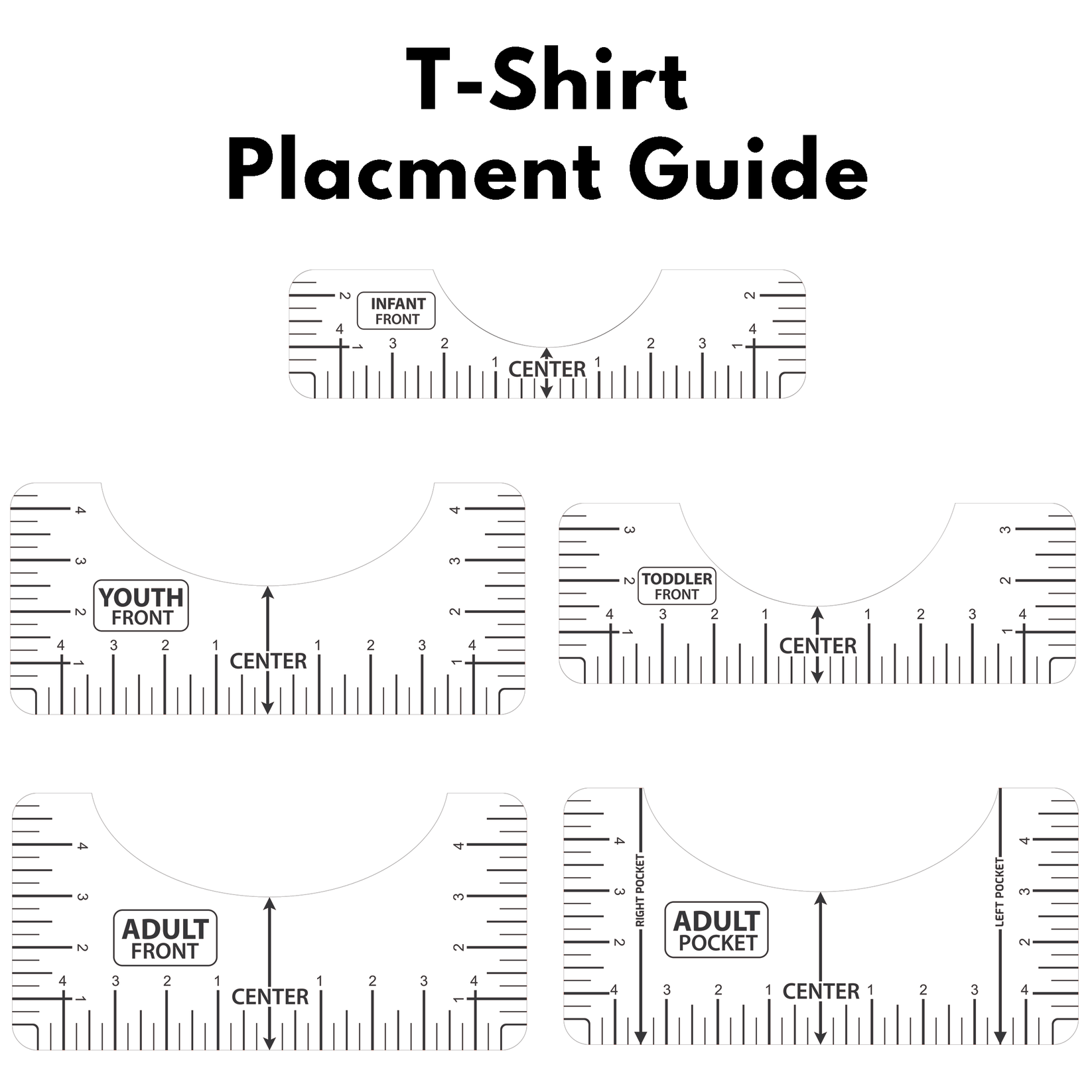 T-Shirt Placement Guide – DTF Printing UK