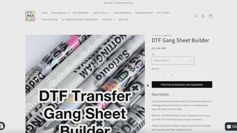 DTF Gang Sheet Builder 1 Meter Sheets – DTF Printing UK